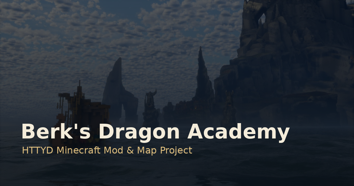 Berk's Dragon Academy | HTTYD Minecraft Mod & Map